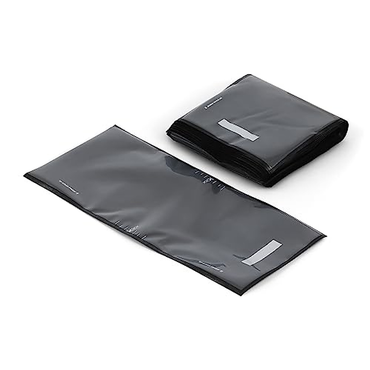 Stash-Proof Vacuum Seal Bags - 11" x 24", Black and Clear - 5.5 Mil Thickness - Ideal for Home and Industrial Food Storage - Sealer Bags - Pack of 50