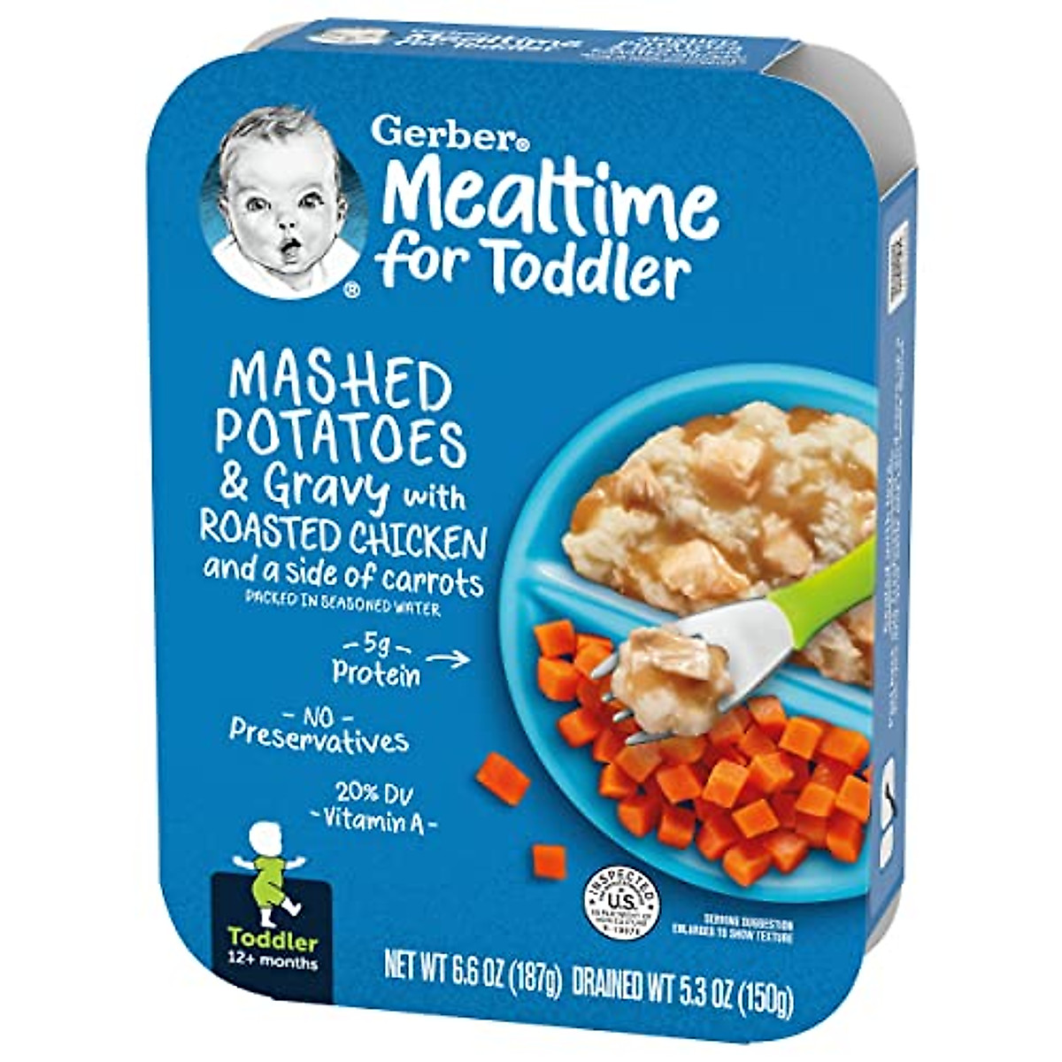 Gerber Graduates Lil' Meals Mashed Potatoes & Gravy with Roasted Chicken & Carrots, 6.6 OZ
