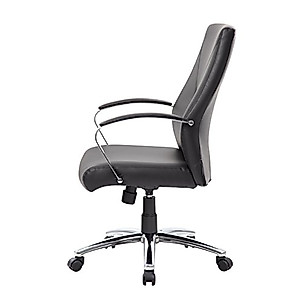Boss Office Products LeatherPlus Executive Chair in Black