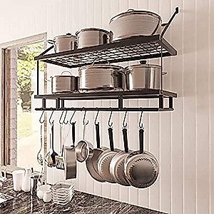30 Pack S Hooks Pans Pots Rack, 2.4 inch S Shaped Hooks Hangers for Hanging Kitchenware Pots Utensils Clothes Bags Towels Plants
