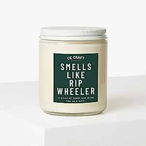 C&E Craft - Smells Like Rip Wheeler Candle - Flannel Pine Scented All Natural Soy Wax - Gift for Her - Girlfriend Gift - Yellowstone (8 oz)