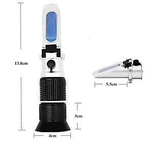 PODEC 3-in-1 Refractometer Honey, Honey Moisture Tester, 10-33% for Measuring Honey Moisture, 1. 5 Times The Clarity & Clear and Accurate Reading, for Honey, Bee Keeping Supplies