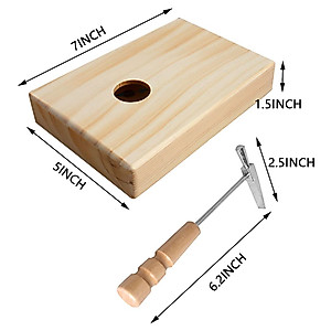 Jiayouy Kalimba Thumb Piano 17 Keys Kalimba DIY Kit with Carrying Bag Tuning Hammer Portable Mbira Finger Piano Gifts for Kids and Adults Beginners (Wood Color)