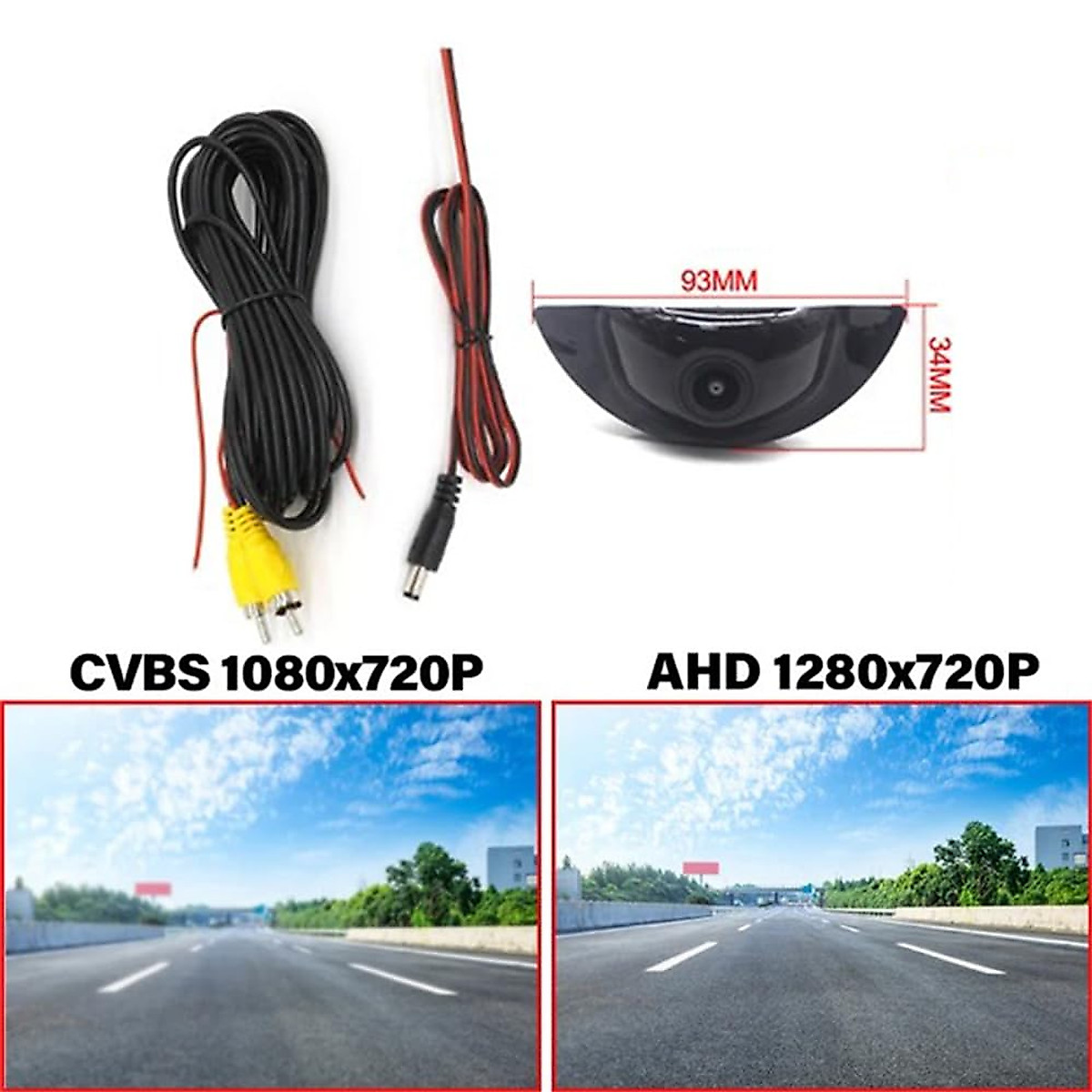 Car Reversing Camera for Volvo XC90 S60 S90 V60 V90 XC60 XC40 2019-2021, Car Front View Parking Night Vision Waterproof Camera