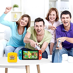 UFOPETIE Card Case for Nintendo Switch Game Card,Compatible with Nintendo Switch Case Animal Crossing Theme,Game Case for Animal Crossing Cards,for Switch Accessories-Thumb Grip 2PCS-Fishing Break