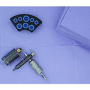 13" x 18" Dental Bibs Disposable Pack of 125,Soft and Waterproof Dentist Bibs for Medical Patients Dental Tray Covers,Tattoo Bib Sheet and Nail Table Cover Supplies (Purple)