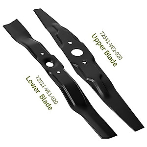Replacement 72511-VE1-020 & 72531-VE2-020 21" Blade Kit Compatible with HRB215 HRB216 HRB217 HRM215 HRR216 HRS216 HRT216 Lawn Mower, 2 Pack