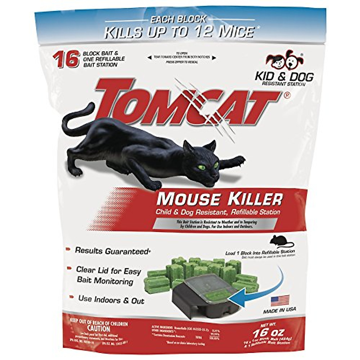 Tomcat 0372110 Tier 1 Refillable Mouse Bait Station