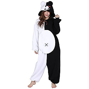 SAZAC Kigurumi - Danganronpa - Monokuma - Onesie Jumpsuit Halloween Costume - Adult One Size Fits All