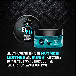 GIBS GROOMING El Rey Styling Jam for Men, Blue, 7.5 Fl Oz