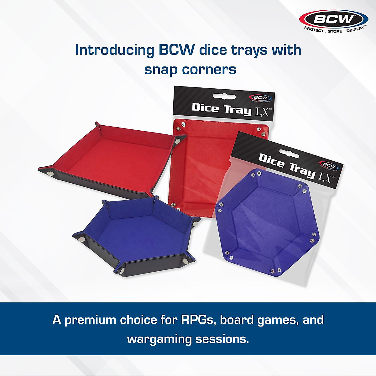 BCW Square Dice Tray - White | 7x7 Inches | Ideal for Dungeons and Dragons, Pathfinder, etc | Dice Rolling Tray Gaming Accessory for Tabletop RPGs and Board Games…
