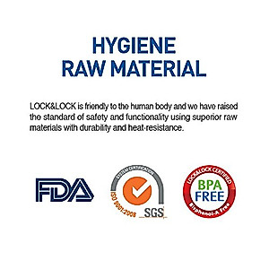 LOCK & LOCK Airtight Rectangular Tall Food Storage Container, Pasta Box 67.63-oz/ 8.45-cup,(Pack of 4)