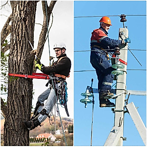 HandAcc Hunting Safety Belt with Adjustable Lanyard, Tree Climbing Belt Restraint Lanyards, Add Level of Safety for Hunting, Hanging Stand Or Step, Trimming Tree, Putting Up Deer Stand