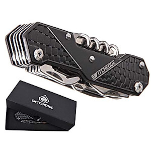 SWITCHEDGE 14 Tools in One Black Pocket Knife