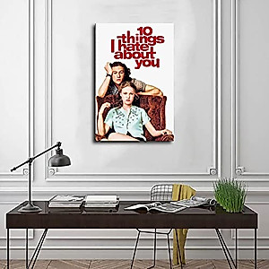 VEZCOS 10 Things I Hate About You Love Movie Cover Canvas Poster Bedroom Decor Sports Landscape Office Room Decor Gift Unframe-style 12x18inch(30x45cm)