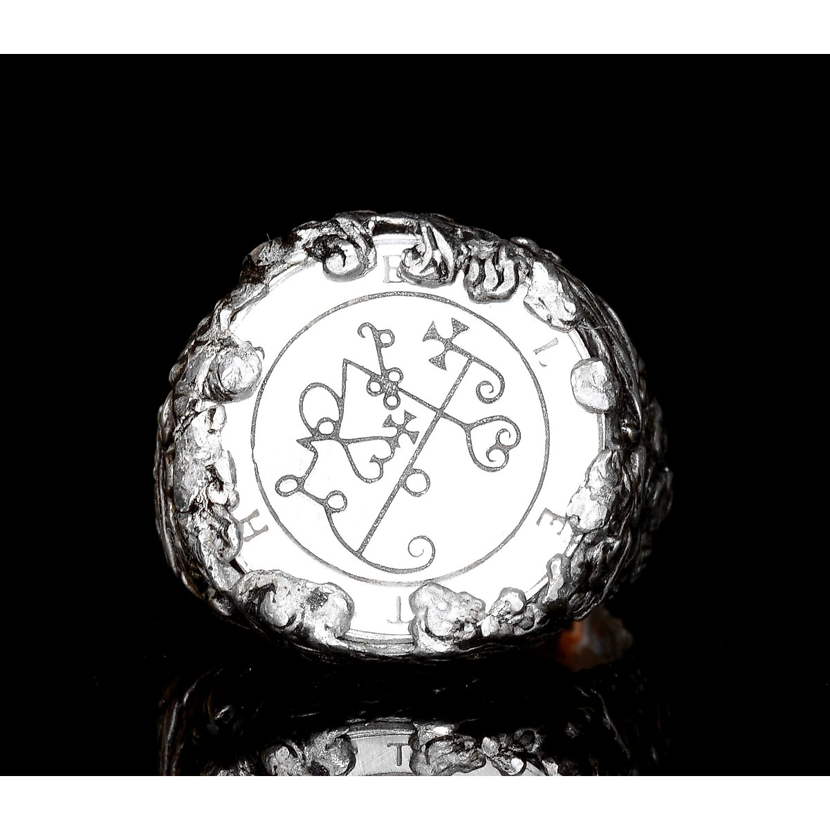 Falcon Jewelry 925 Sterling Silver Ring, Talisman Mason Ring, Jewish Symbol, Natural Organic Design