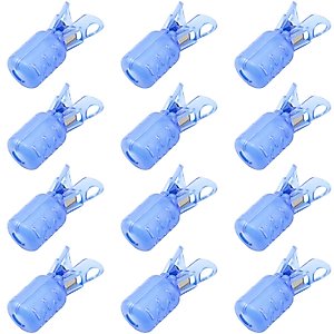 TAODAN 12PCS Portable Squid Jig Hook Protector Fishing Jigs Lure Covers Fishing Hook Cover Fishing Hook Bonnets Squid Jig Hook Protector Case Fishing Tackle Boxes Tools