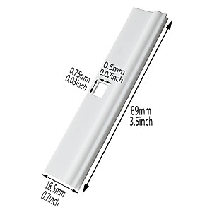 AXLIZER 10PCS Vertical Curtain Simple Hanging Film, Vertical Blind Top Hanger, Vertical Curtain Repair Clip, Vertical Blind Repair Blade Protector