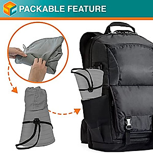 SUN CUBE Wide Brim Sun Hat with Neck Flap, Fishing Hiking for Men Women Safari, Neck Cover for Outdoor Sun Protection UPF50+ | Gray