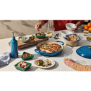 Le Creuset Olive Branch Collection Enameled Cast Iron Signature Braiser, 3.5 qt., Artichaut with Embossed Lid