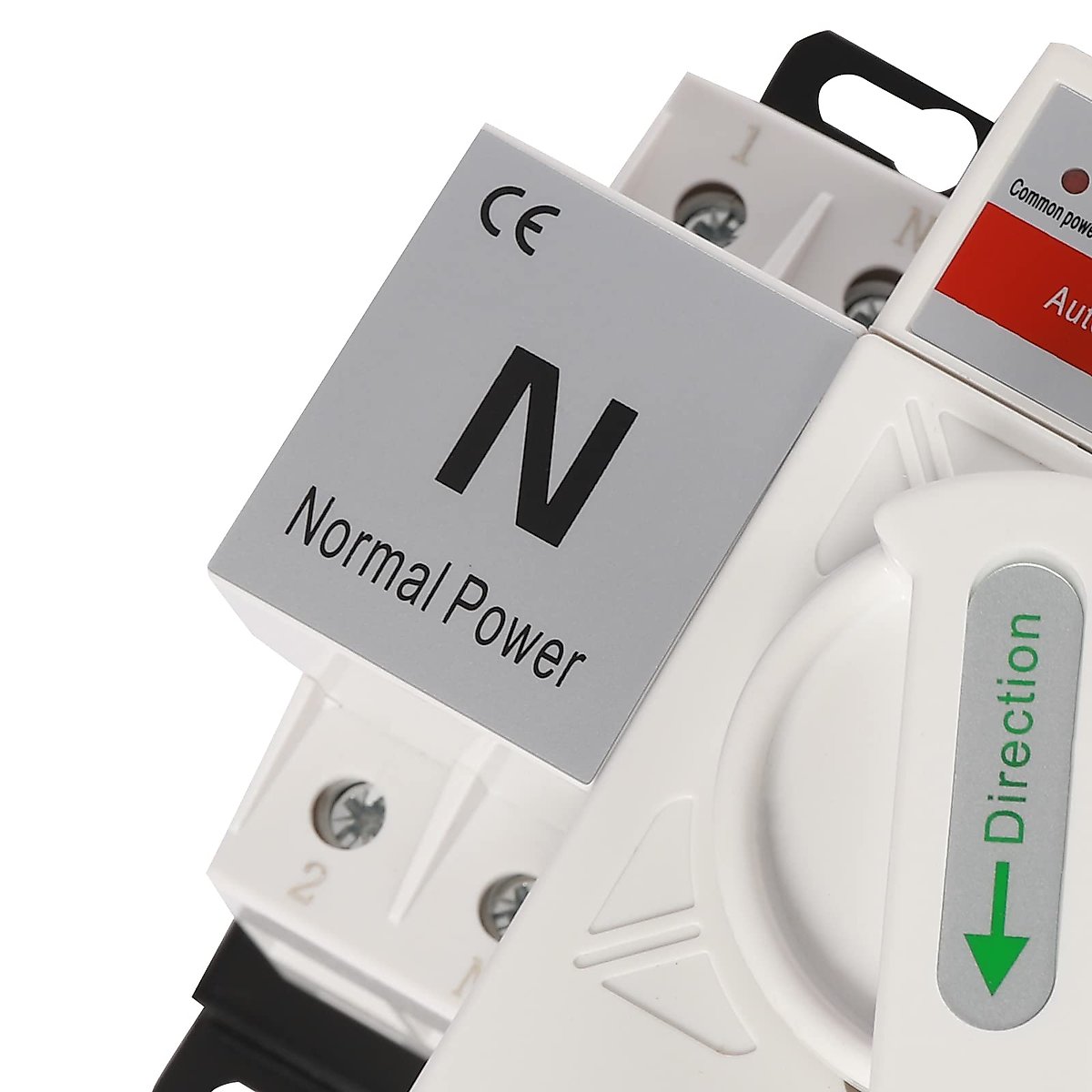 110V 2P 63A Mini Dual Power Automatic Transfer Switches Toggle Controller Change-Over Switch Self Cast Conversion