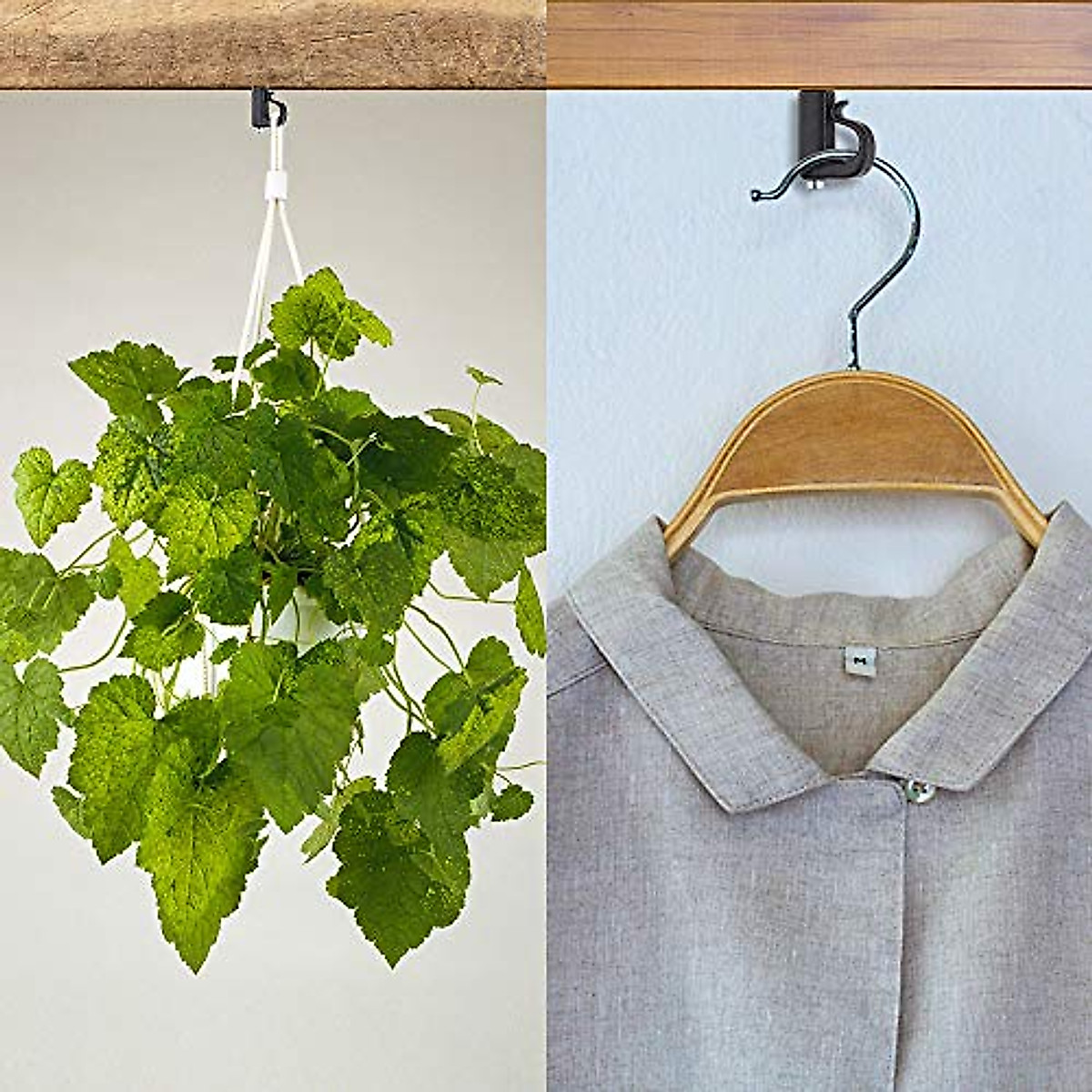 SELEWARE 20 Pieces Q-Hanger, Home Christmas Lights Hanger Hooks for Easy Release Outdoor Wire and Fairy Lights, Heavy Duty 40 LB Capacity