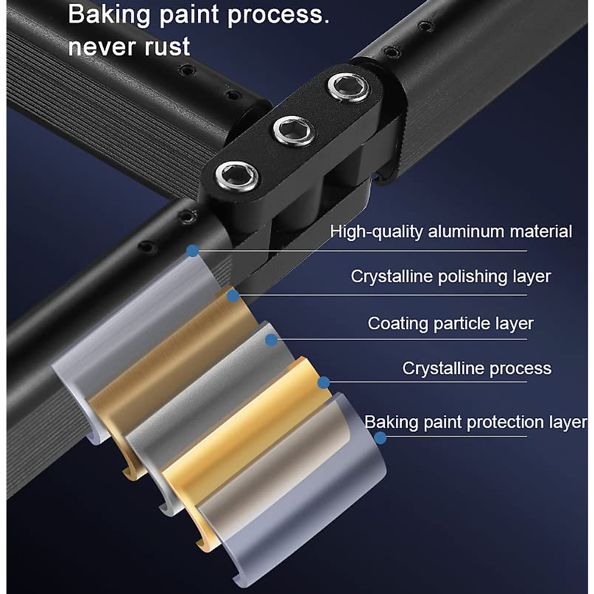 LITAITAI Space-Saving Wall Mounted Laundry Drying Rack - Folding Retractable Clothes Drying Rod - Ideal for Indoor and Outdoor Use, Clothes Drying Rack for Laundry Rooms or Bathrooms (1-Pole, Black)