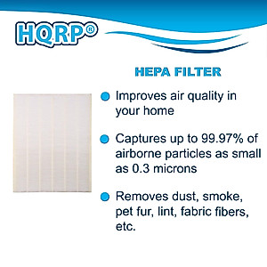 HQRP True HEPA + 4 Carbon Filter Set compatible with Electrolux EL480A EL490A EL491A Oxygen3 PlasmaWave, part EL017 Replacement