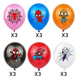Spidey And His Amazing Friends SPlDERMEN Theme Birthday Party Decoration And Tableware Include Plates, Birthday Banner, Table Cloth, Sling, cups, straws, Coco-melon Balloons for Kids and Forks for Kids Fans Party Favors Baby shower