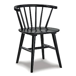 Signature Design by Ashley Otaska Dining Room Side Chair Set of 2, Black