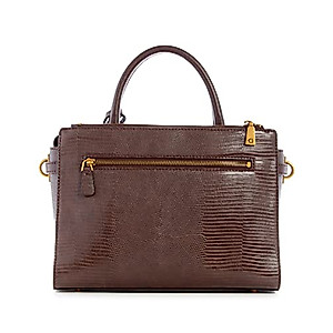 GUESS Ginevra Elite Society Satchel, Brown