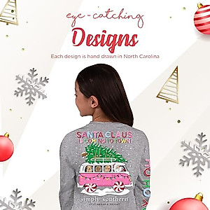 Simply Southern Don't Stop Believing Women's Long Sleeve T-Shirt (X-Large) Red