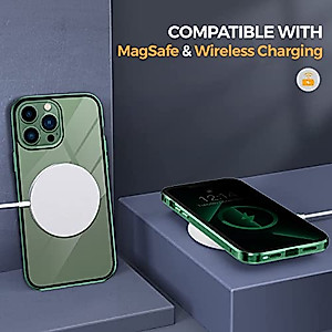 [2023 New Safety Lock+Camera Protector] Magnetic Case for iPhone 13 Pro Max,[100% Screen Sensitivity ][Anti-Peeping Screen Protector] Double Sided 9H Glass Privacy Case for iPhone 13 Pro Max