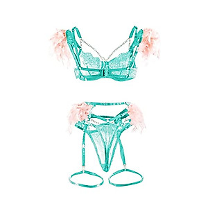 Generic Women Panties Sexy Lingerie for Women Silk Pajama Set Panties Belt Christmas Lingerie Women Lady Satin Panty Plus Size Anime Cosplay Lengerie Red Bra Underwear Set Strappy Lingerie Sexy