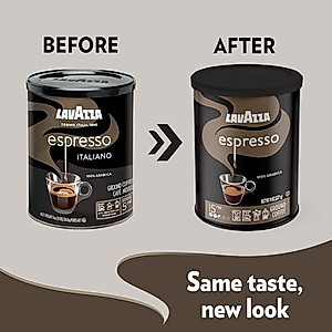 Lavazza Espresso Italiano Ground Coffee Blend, Medium Roast, 8 Ounce (Pack of 6)