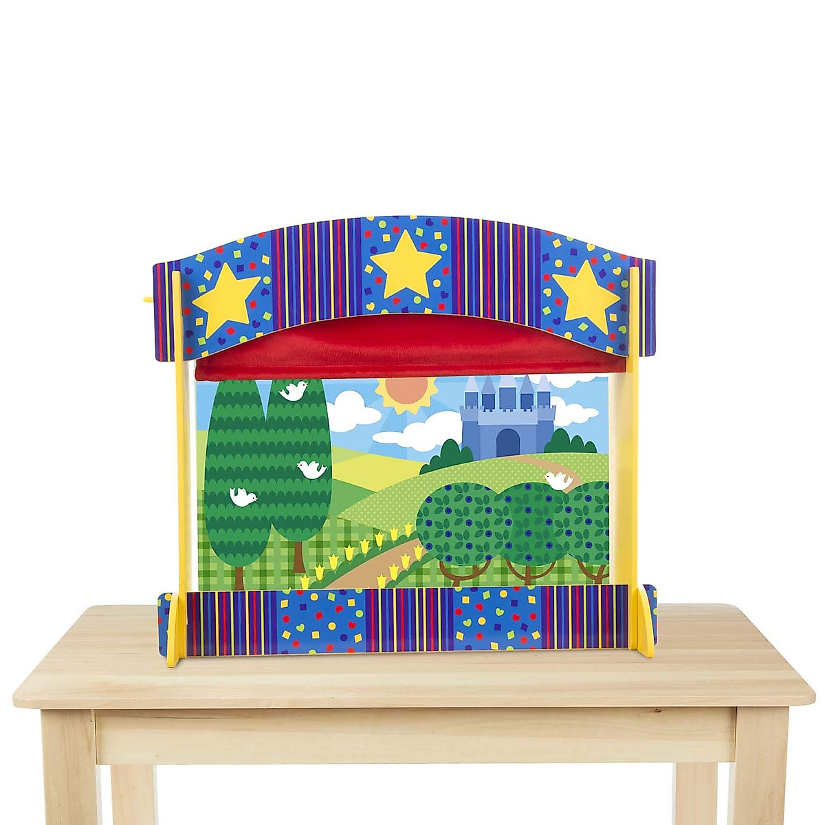 Melissa & Doug Wooden Tabletop Puppet Theater