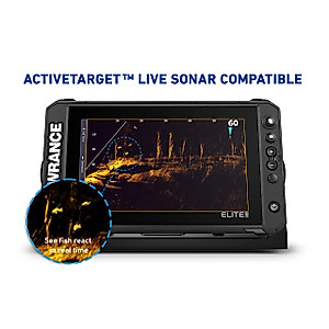 Lowrance Elite FS 9 Fish Finder with Active Imaging 3-in-1 Transducer, Preloaded C-MAP Contour+ Charts (Renewed)