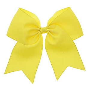 5 Inch Large Grosgrain Ribbon Cheer Bows with Alligator Hair Clips for Teens Juniors Pack of 30 LCLHB (5 inch-30 Pack)