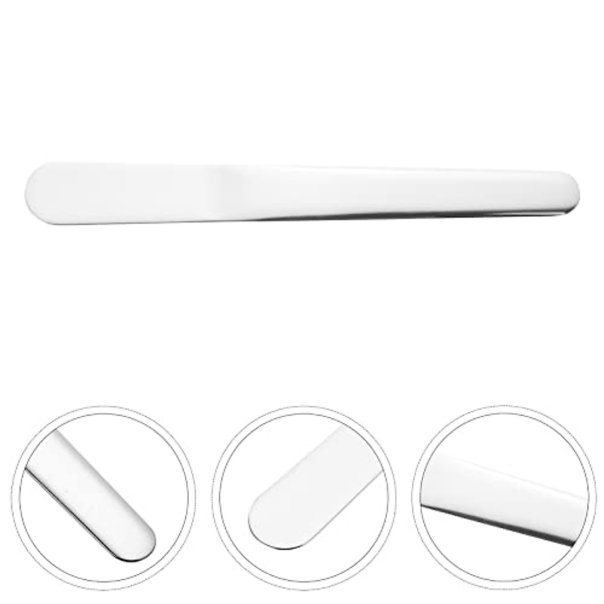 Metal Cosmetic Facial Cream Spoon Face Cream Scoop Makeup Pick Spoons Spatulas Cream Spoon Facial Mud Facial Mask Applicator Remover Scraper Pack Body Skin Care Spatula Set 1pc