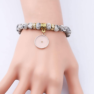 UJIMS Seed Bracelet Faith Inspirational Gift Christian Gift Jewelry Seed Faith Beads Elastic Bangle Gift(Seed Faith Beads Elastic Bangle)