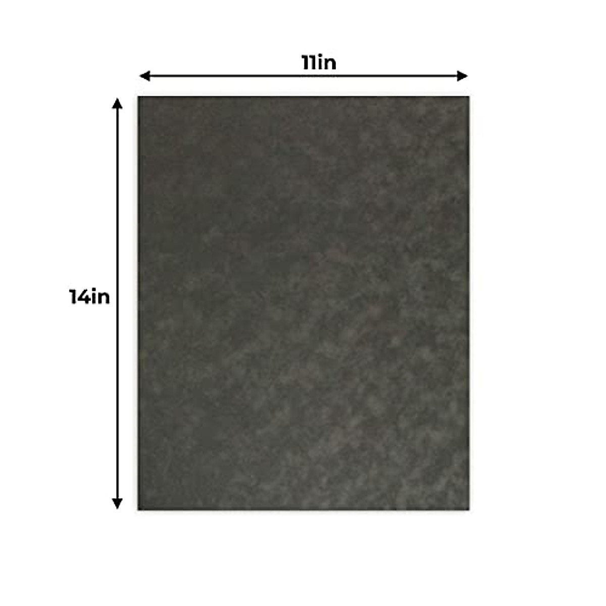 CountryArtHouse Ash Suede Acid Free 11x14 Backing Board - Uncut Photo Mat Board - 1 Sheet