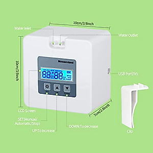 Upgraded DIY Automatic Drip Irrigation Kit, 15 Potted Houseplants Support, Indoor Watering System for Plants, with Digital Programmable Water Timer