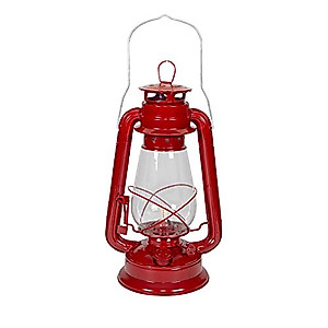 Stansport 12" Hurricane Lantern (127), 12inch, Red