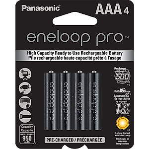 Panasonic eneloop pro Power Pack with Advanced Charger, Plastic Case, 8AA and 2AAA Batteries
