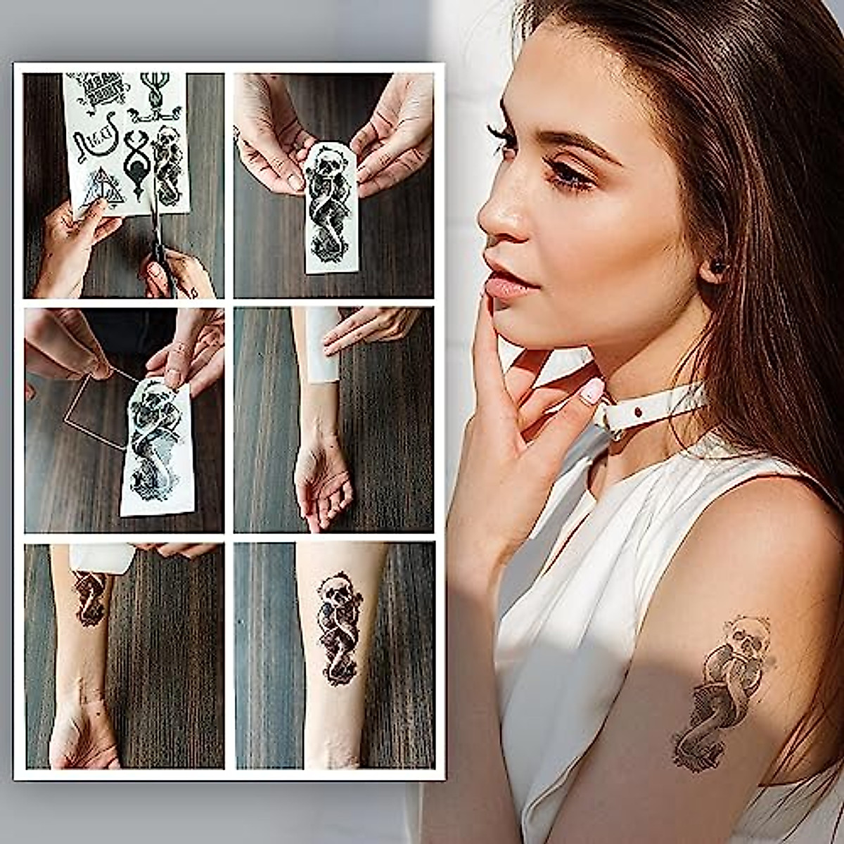 Cinereplicas Harry Potter - Temporary Tattoos (35 tattoos) - Official License