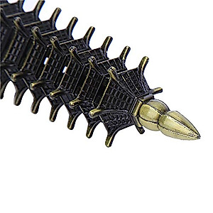 Tower Statue Tower Model Metal Alloy Pagoda Zen Garden Miniature Feng Shui Decoration for Office Home Desktop Ornaments Collectible Figurines