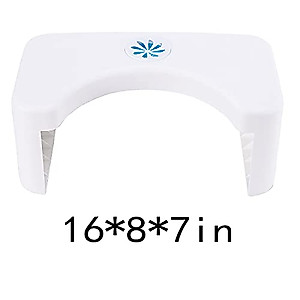 Toilet Stool, Folding Toilet Stool, Squatting Toilet Stool, Bathroom Toilet Stool, Potty Step Stool, Splicable Poop Stool, Step Toilet Stool Bathroom, Bathroom Potty Step Stool(White)