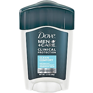 Dove Men + Care Clinical Protection Antiperspirant Deodorant Solid Clean Comfort 1.70 oz (Pack of 4)