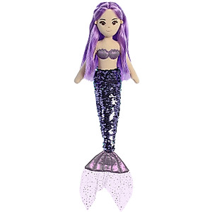 Aurora® Enchanting Sea Sparkles™ Sequin Sparkles™ Jenna Stuffed Doll - Imaginative Play - Magical Companions - Green 18 Inches