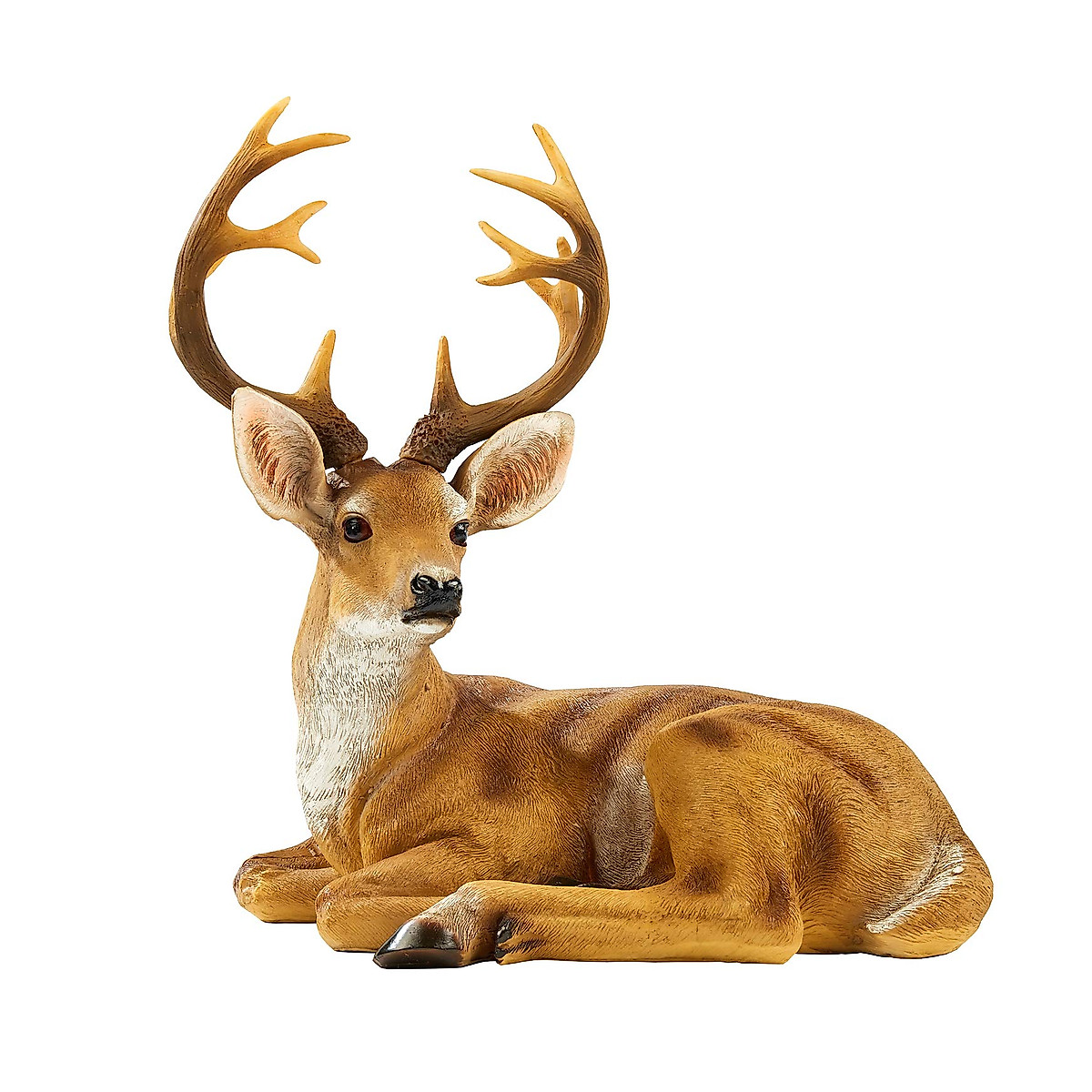 JHVYF Resin Deer Statue Home Office Decor Animal Figurine Decorations Lawn Decor Garden Sculpture -20" H Standing Deer + 14" Standing Doe